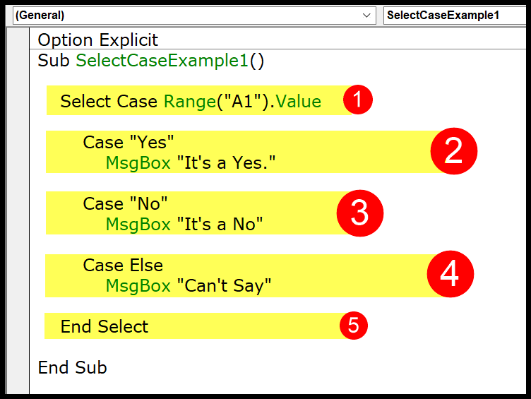 Comment Utiliser L instruction SELECT CASE Dans VBA
