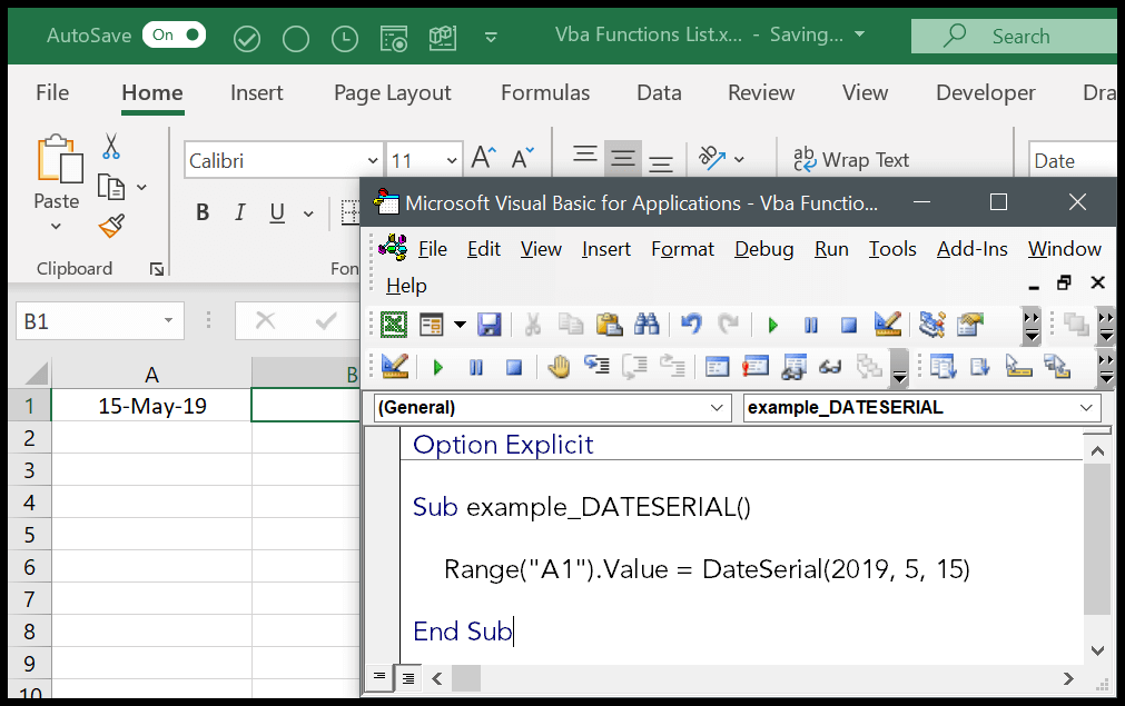  c mo Utilizar La Funci n Vba Dateserial 
